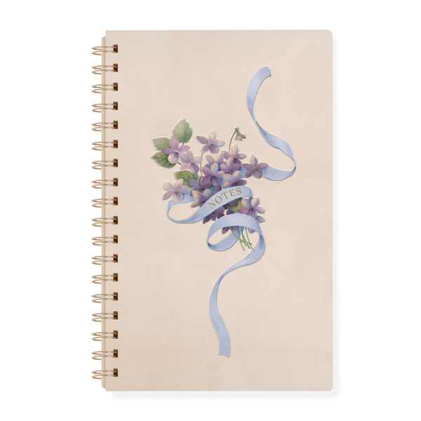 Violet Ribbon Signature Spiral Journal – Fringe Studio