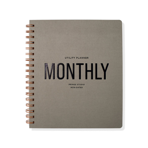 Utility Monthly Non-Dated Planner – Fringe Studio