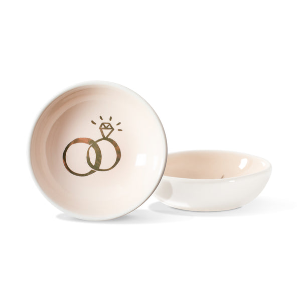 Wedding Rings Round Trinket Dish – Fringe Studio